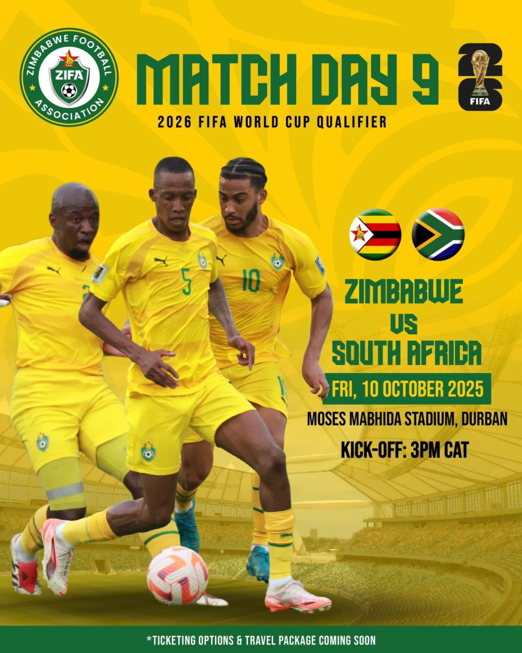 Warriors to face Bafana Bafana in World Cup Qualifier - ZBC NEWS