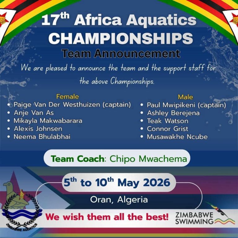 Zimbabwe announces strong swimming team for continental championships ...